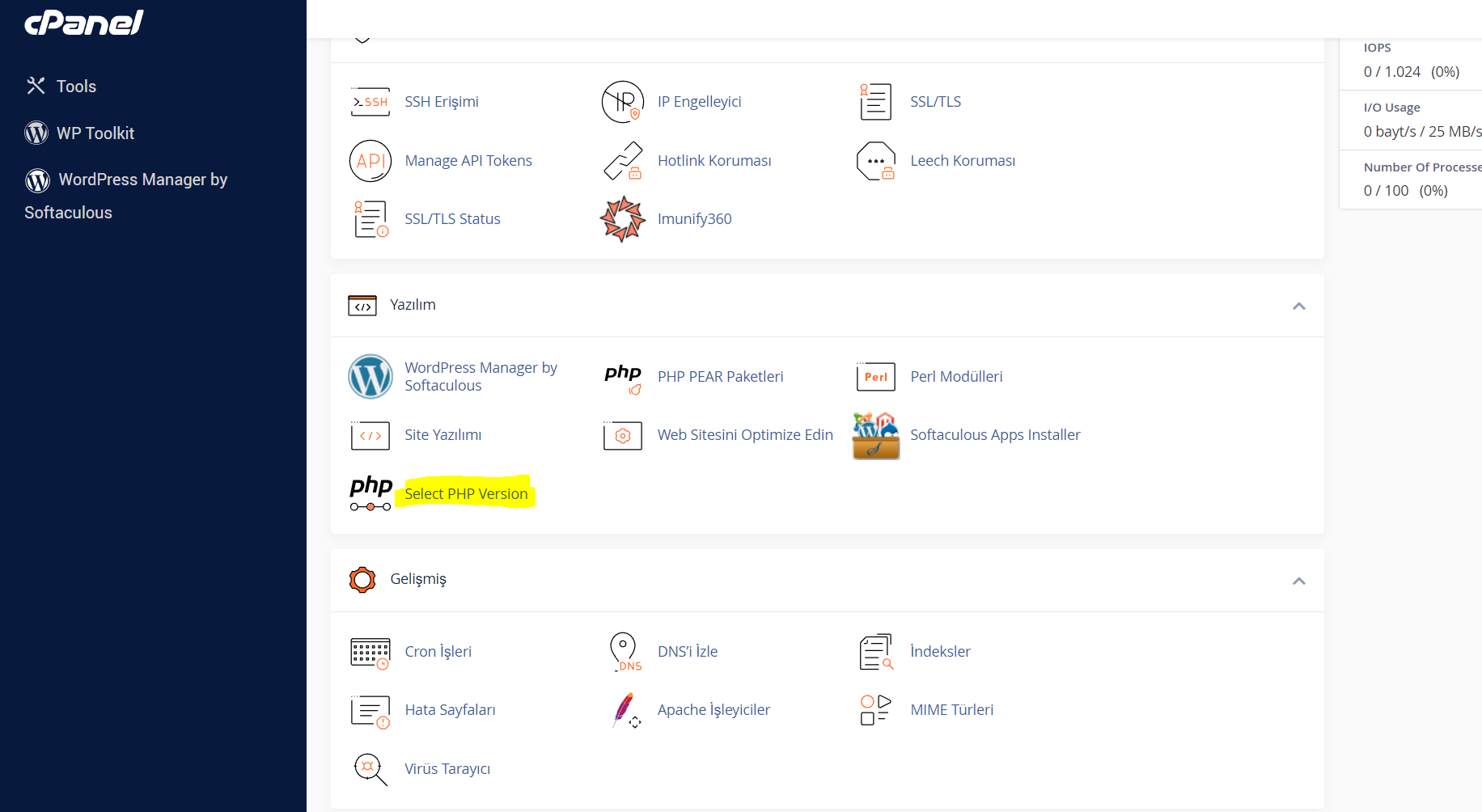 cPanel PHP Versiyon Nasıl Seçilir? - Cesrey Web Hosting Blog